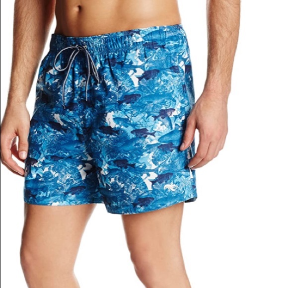 Ted Baker | Swim | Ted Baker Fish Print Swim Trunks | Poshmark